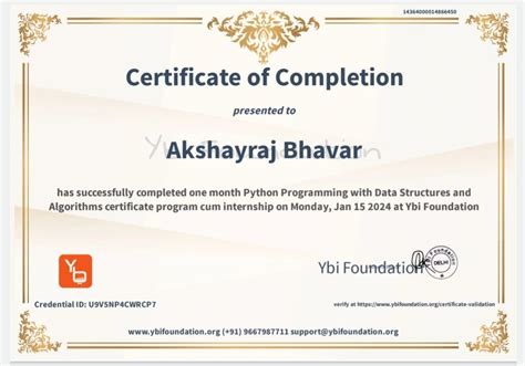 Ybifoundation Skilldevelopment Pythoninternship Intership