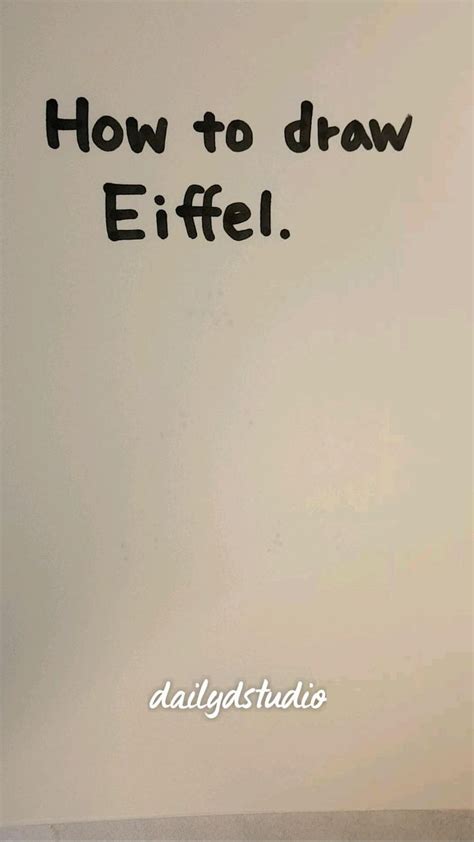 How To Draw Eiffel Tower Easy Drawing