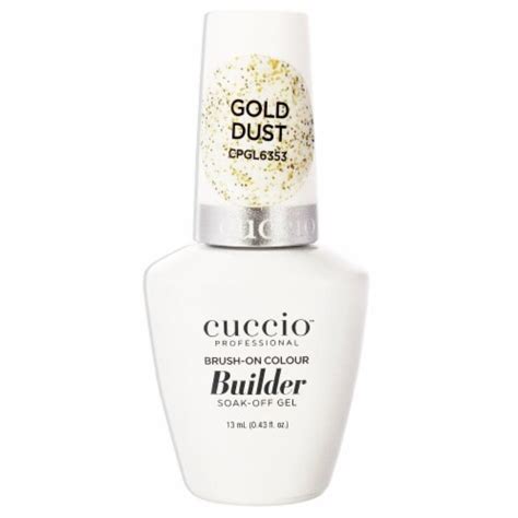 Cuccio Pro Brush On Colour Builder Soak Off Gel Gold Dust By Cuccio