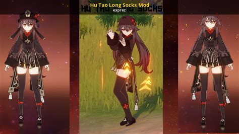 Hu Tao Long Socks Mod Mod for Genshin Impact | GI Mods
