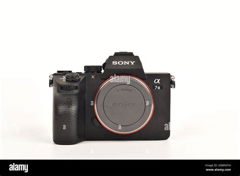 Delhi, india - September 7, 2020: Body of sony a73 camera, Sony ...