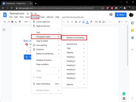 4 Ways To Create Borders In Google Docs TechCult