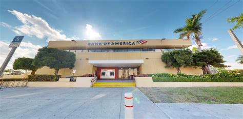 Bank Of America In Miami With Drive Thru Atm Midway