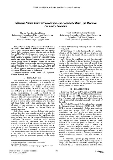 pdf automatic named entity set expansion using semantic rules and