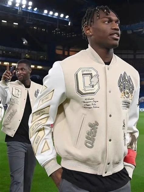 Jaqueta Off White Varsity Ac Milan Streaker