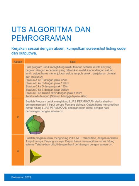 Uts Algoritma Dan Pemrograman Pdf