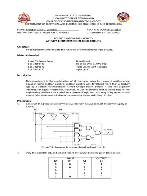 combinational logic circuits pdf logic gate electronic circuits