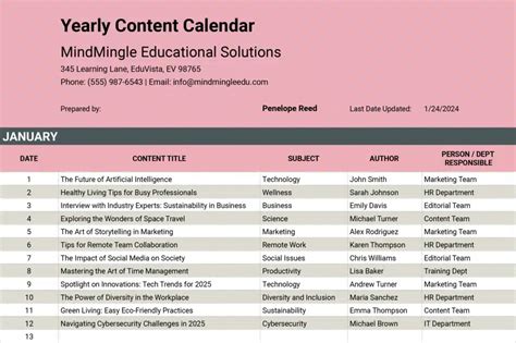 Plan Your Content Strategy With Ease Using Our Monthly Content Calendar