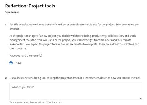 Solved Reflection Project Tools Total Points 4 1 For This