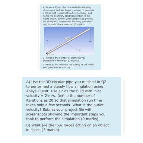 a draw a 3d circular pipe with the following
