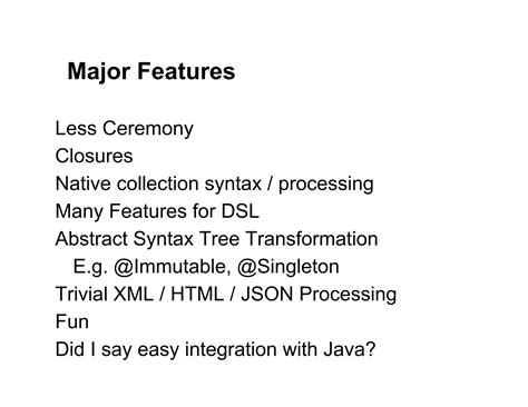Groovy And Grails Ppt