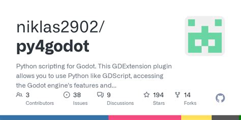 Github Niklas2902py4godot Python Scripting For Godot This