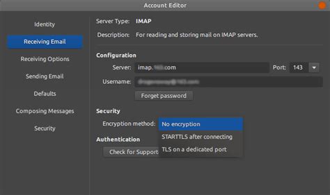 Email How Do I Add SSL TLS Connection Security Option To Evolution Mail Super User