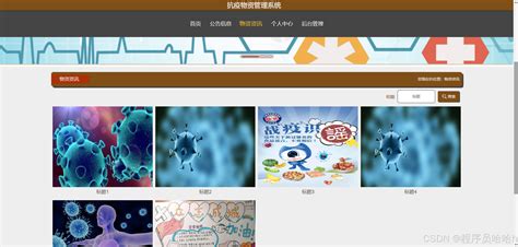 0103 基于springboot的抗疫物资管理系统 附源码 csdn博客