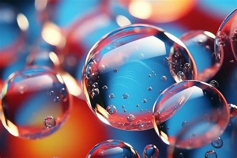 Premium Ai Image Mesmerizing Circles Bubbles