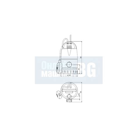 Потопяема дренажна помпа Grundfos Unilift Cc7 А1 с поплавък 396 W