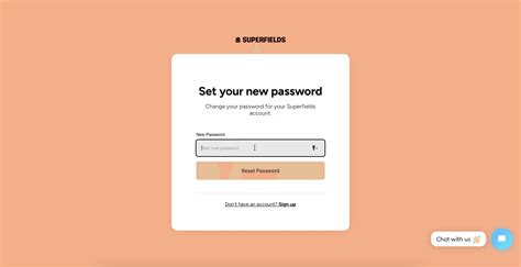 How To Reset Your Password For Superfields Superfields Insert Frame