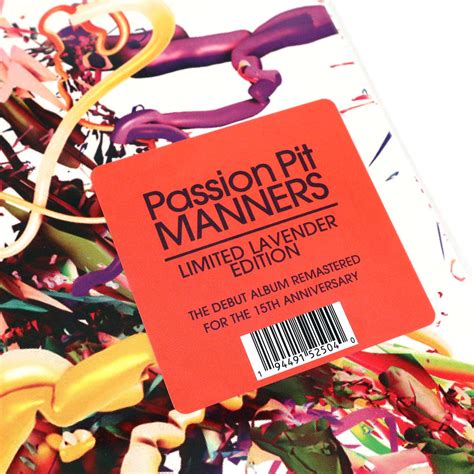 Manners Pit Paisean Passion Pit Manners 15th Anniversary Edition