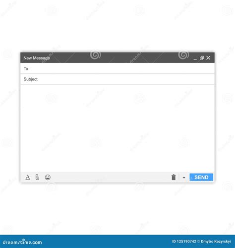 email message blank window of e mail template e mail blank template