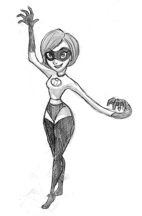 Elastigirl Sketch By AriellaMay On DeviantArt