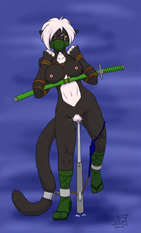 rule 34 2019 ankle cuffs anthro arms tied blue clothing blue panties