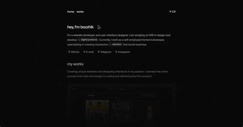 Github Bozzhik Portfolio Developer Portfolio Created Using Next Js And Sanity Cms Designed