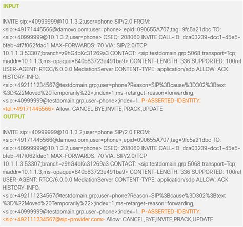 Sip Profile Copy With Two In The History Info Header Cisco Community