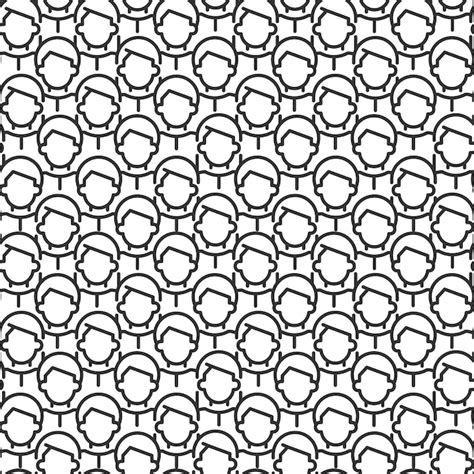 Premium Vector Population Abstract Seamless Pattern