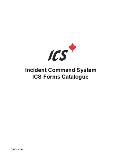 Ics Canada Forms Catalogue 2022 V1 Download Free Pdf Incident