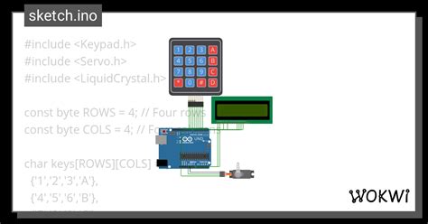 Door Lock System Wokwi Esp32 Stm32 Arduino Simulator