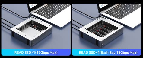 Acasis 4 Bay 40gbps M 2 Nvme Raid Ssd Enclosure Compatible With Thunde