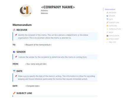 Technical Memo Template For Microsoft Word Template By Clickup™