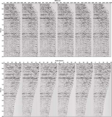 Comparison Of Pp Wave Crp Gathers A And Common Angle Gathers B For