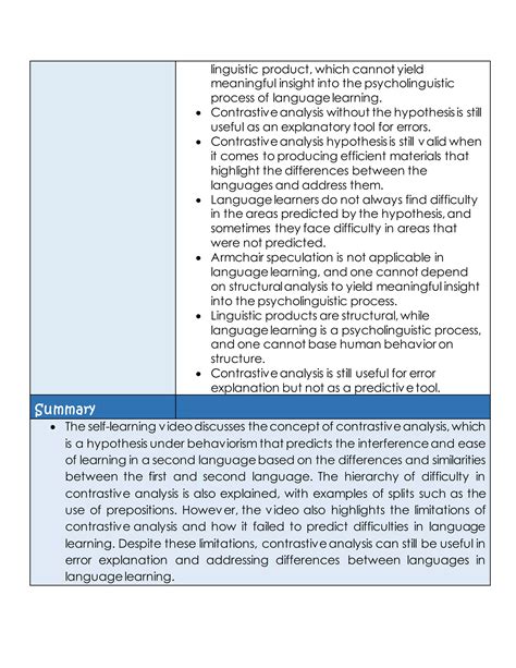 Contrastive Analysis Pdf