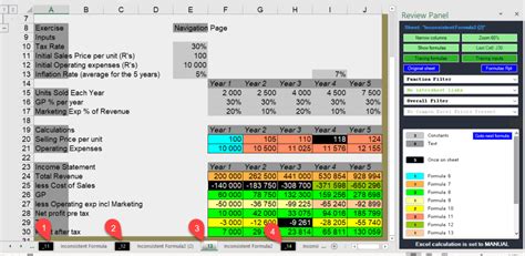 How To Find Inconsistent Formulas In Excel • Za