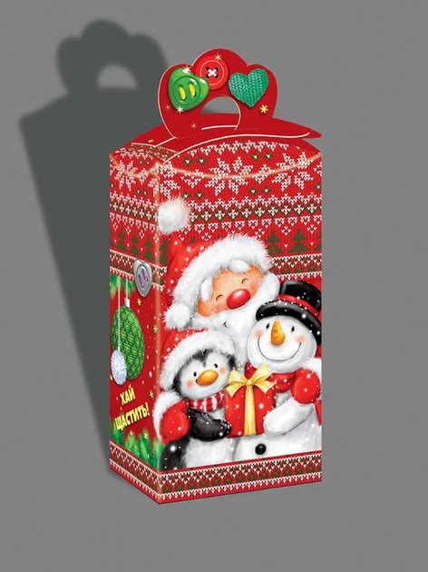 Новорічний набір шоколадних цукерок Унікальна цукерка в картонному подарунковому боксі №4