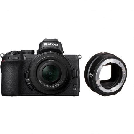 Nikon Z50 + NIKKOR Z DX 16-50mm f/3.5-6.3 VR + FTZ II Adapter ...
