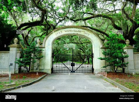 The Wormsloe Historic Site Originally Known As Wormsloe Plantation Is