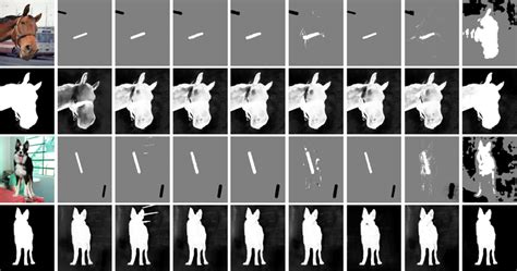 from left to right images and truth alpha mattes coarse trimaps and