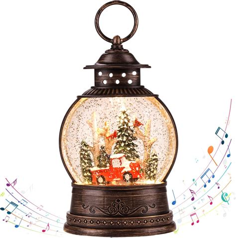 Christmas Snow Globes Moon Star Christmas Decor6h Timer