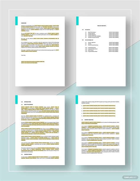 Service Report Template Google Docs Word Apple Pages Template Net