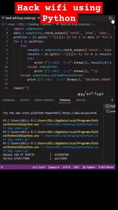hack wifi using python learning microsoft coding python trending