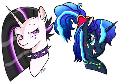 Mlp Emo Celestia And Popstar Luna By Nemisis Draw100 On Deviantart