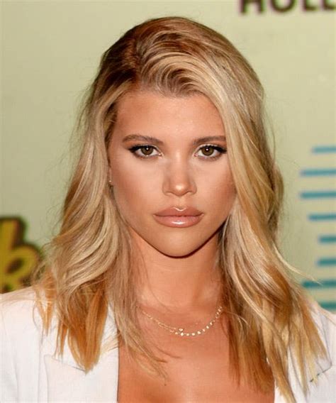 Sofia Richie Medium Straight Blonde And Light Blonde Two Tone Hairstyle
