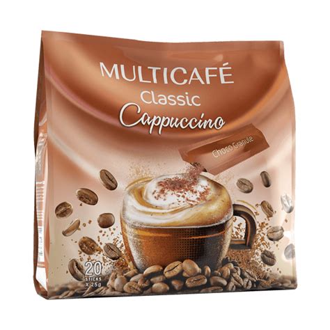 مولتی کاپوچینو به همراه پودر مخلوط کاکائو کلاسیک پاکت 20 عددی