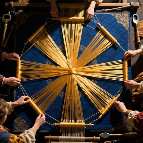 Free Radial Thread Craft Image Weaving Textile Gold Download At