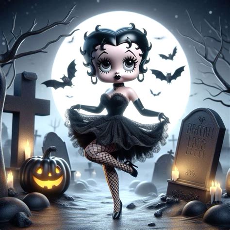 Goth Betty Boop Betty Boop Ghost Betty Boop Halloween Wallpaper