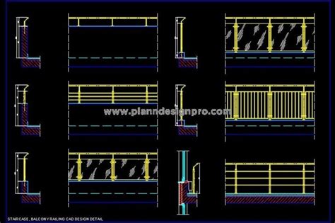 Staircase And Balcony Railing Designs Free Cad Blocks Staircase And Balcony Railing Designs Free Cad Blocks