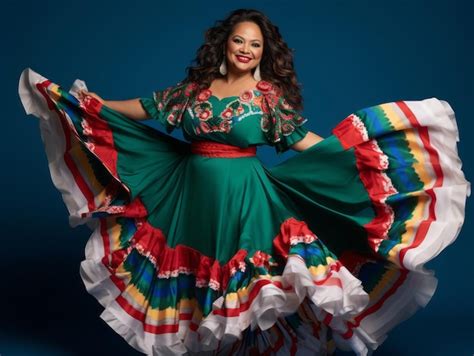 Premium Ai Image 40 Year Old Mexican Woman In Emotional Dynamic Pose