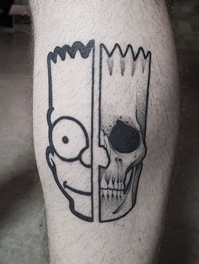 Bart Simpson Skull Tattoo Bart Simpson Skull Tattoo